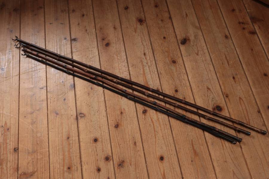 日本代購代標第一品牌【樂淘letao】－E148 やはず4点/矢筈/竹/古道具/掛け軸道具/古雑貨/52674