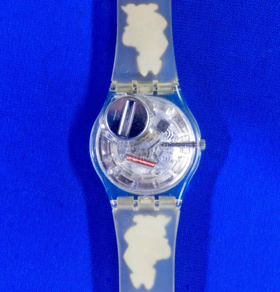 日本代購代標第一品牌【樂淘letao】－SWATCH(スウォッチ)[WATERRESISTANT AG 2002(Ref.No.GK389)]腕時計(プラケース付)動作未確認(ジャンク品)