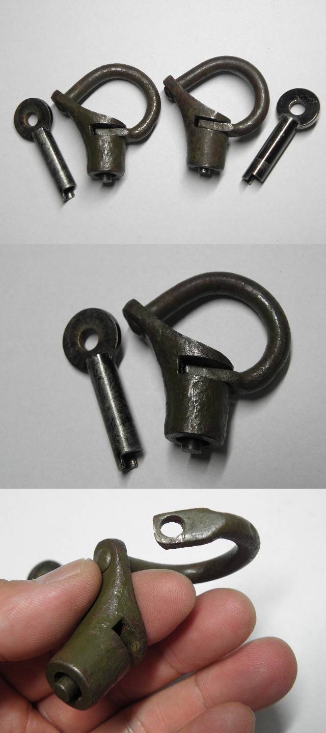 日本代購代標第一品牌【樂淘letao】－96 鍵 錠前 2個 まとめて / 戦前 古道具 アンティーク キー