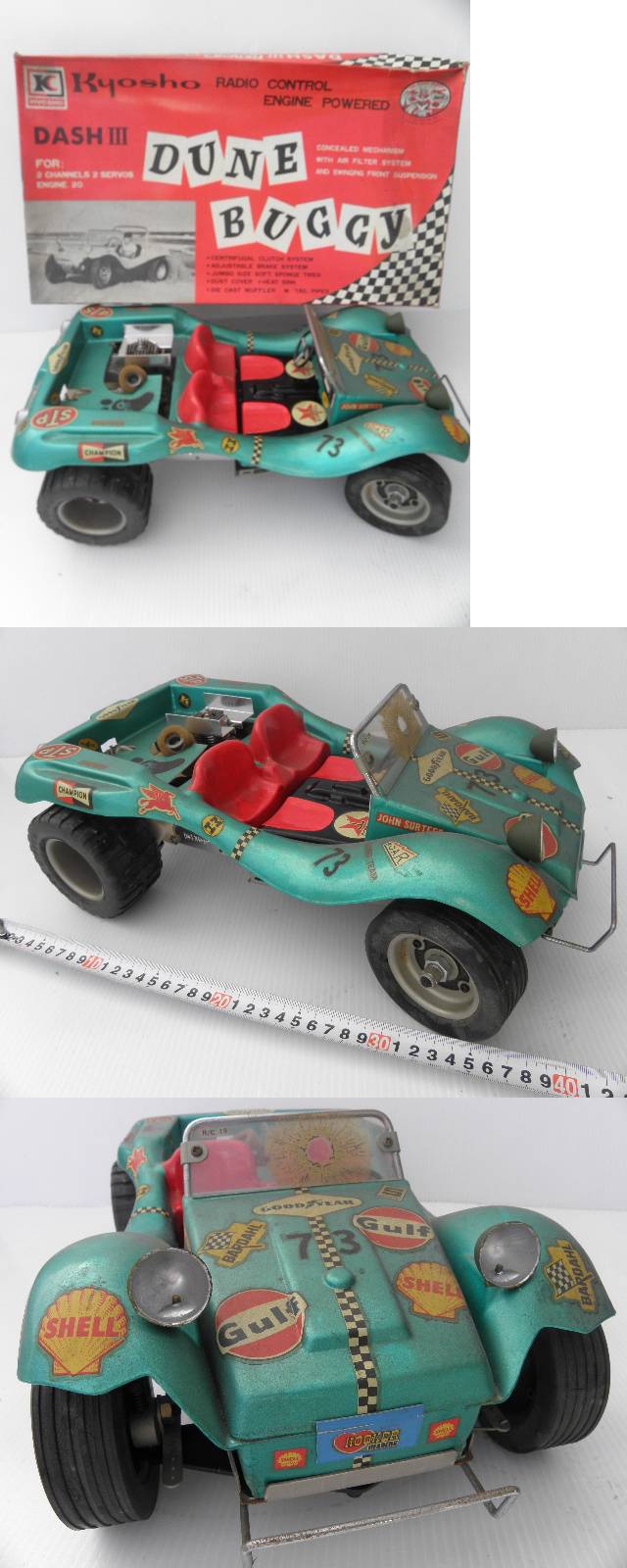 日本代購代標第一品牌【樂淘letao】－82 京商 バギー DASHⅢ ジャンク品 / 昭和レトロ 当時物 ラジコン エンジン 自動車 模型 プラモデル