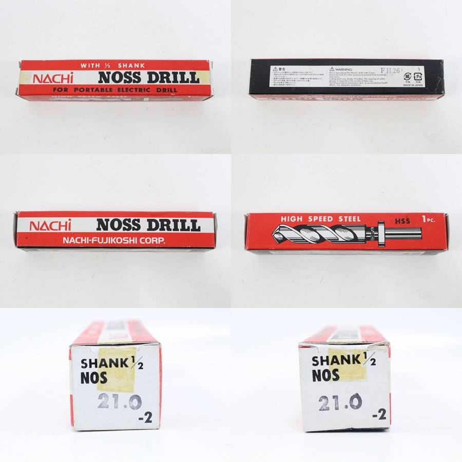 日本代購代標第一品牌【樂淘letao】－未使用保管品 NACHI ナチ NOSS DRILL ノスドリル SHANK 1/2 HSS 21.0 ...