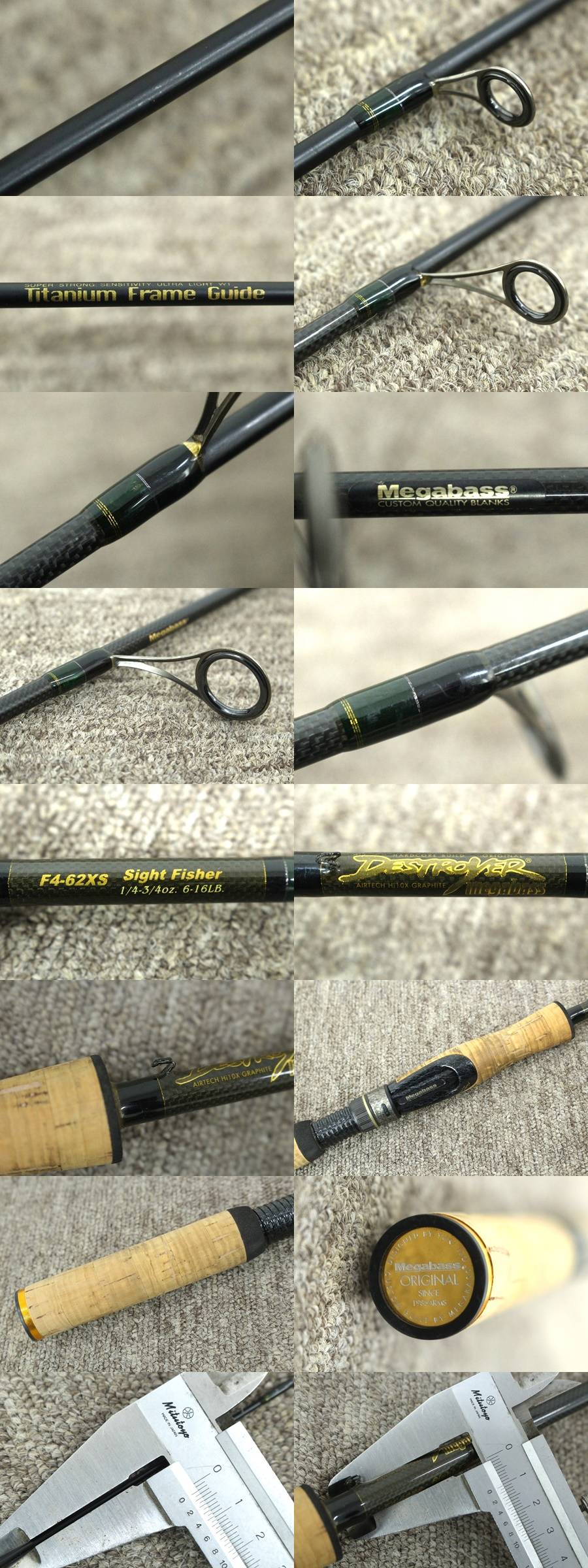日本代購代標第一品牌【樂淘letao】－megabass メガバス DESTROYER デストロイヤー F4-62XS サイトフィッシャー ロッド 釣り竿 フィッシング 11-E109X/1/220