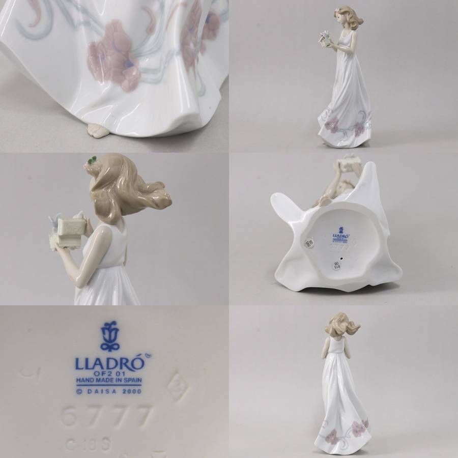 日本代購代標第一品牌【樂淘letao】－LLADRO リヤドロ 6777 私の宝物 少女 蝶々 フィギュリン 11-C118X