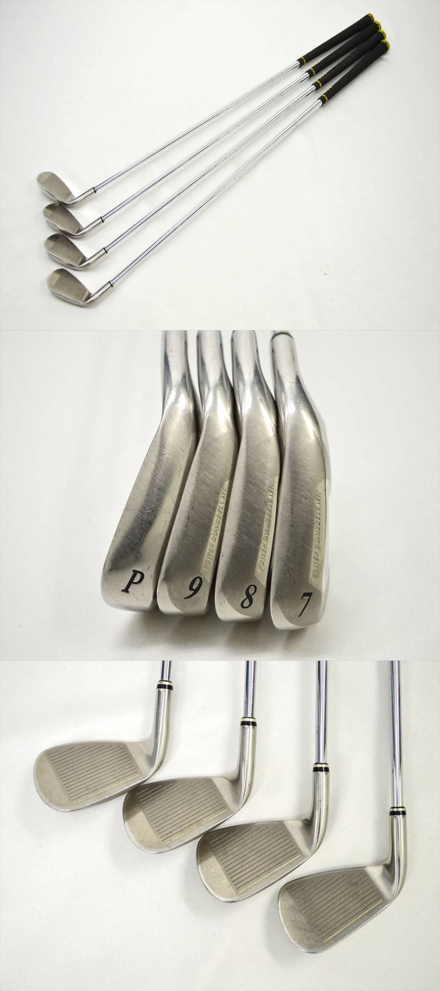 日本代購代標第一品牌【樂淘letao】－KM619 中古品 ダンロップ XXIO ゼクシオ IMPACT POWER MATCHING アイアン4本セット P・#9・8・7 N.S.PRO ...