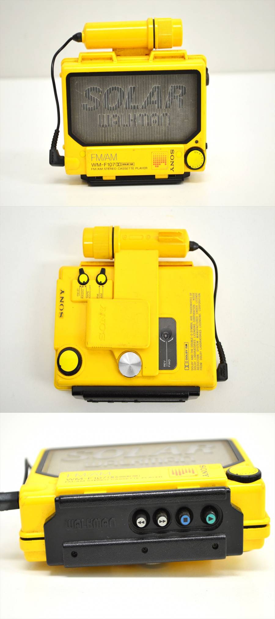 【樂淘letao】日本代購代標第一品牌－KM669 ジャンク品 SONY ソニー WM-F107 ソーラー ウォークマン カセットプレーヤー