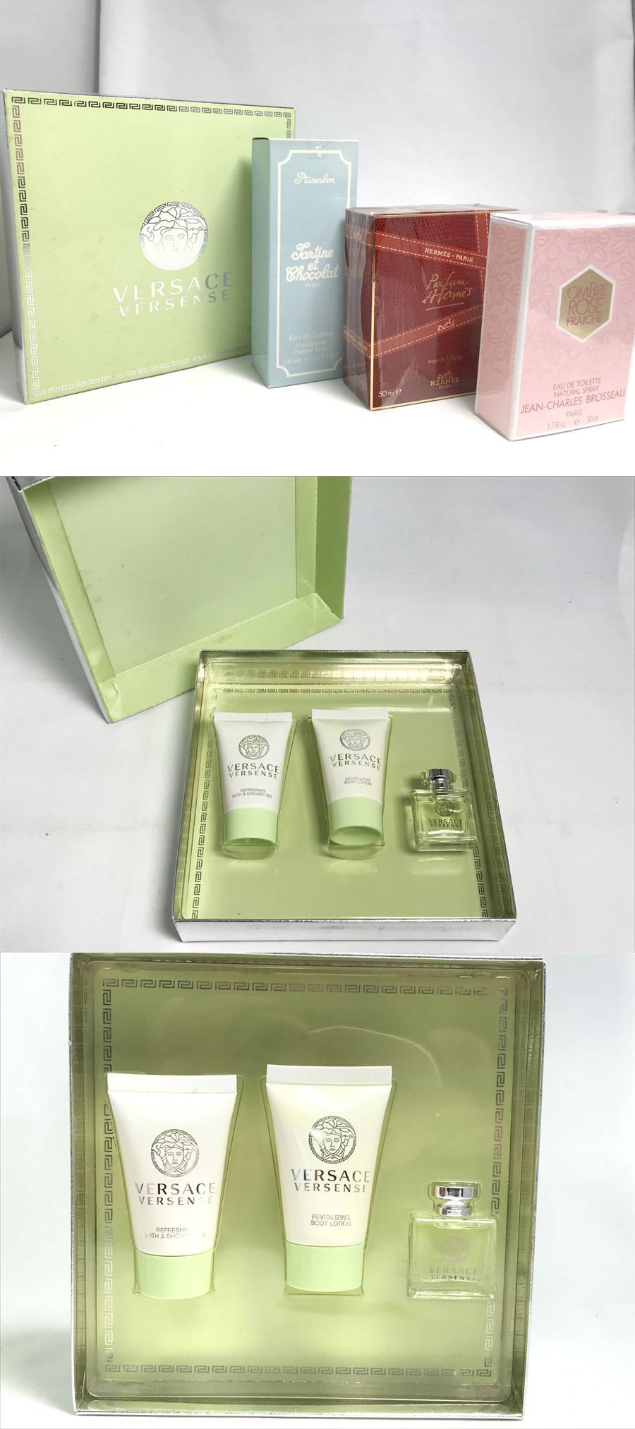日本代購代標第一品牌【樂淘letao】－ 送料無料 香水おまとめ4点セット ヴェルサーチ ヴェルセンスコフレ・エルメス50ml・ジバンシィ ...