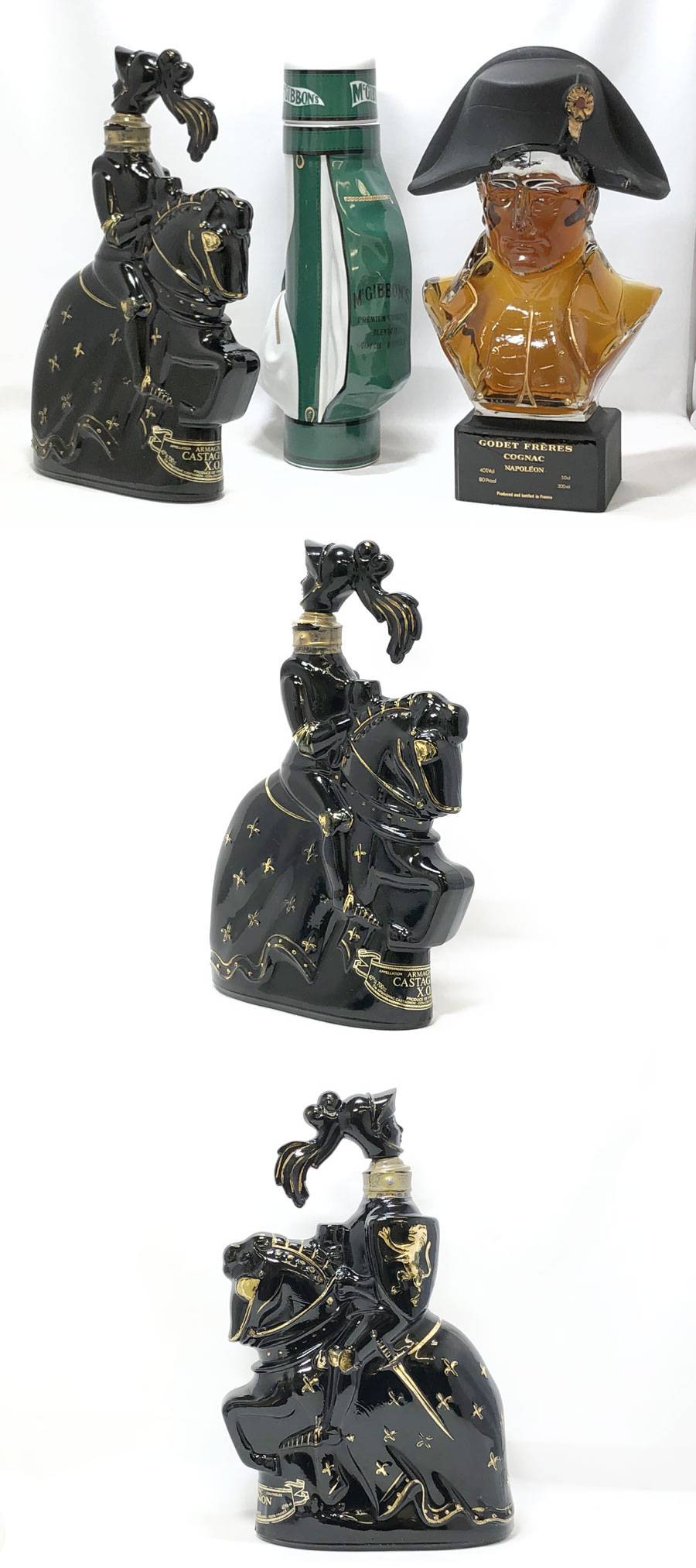 日本代購代標第一品牌【樂淘letao】－3本セット未開封！ カスタニョンXO マック ギボンズ ゴデ フレール ナポレオン Castagnon X.O. Mc Gibbons GODET FRERES