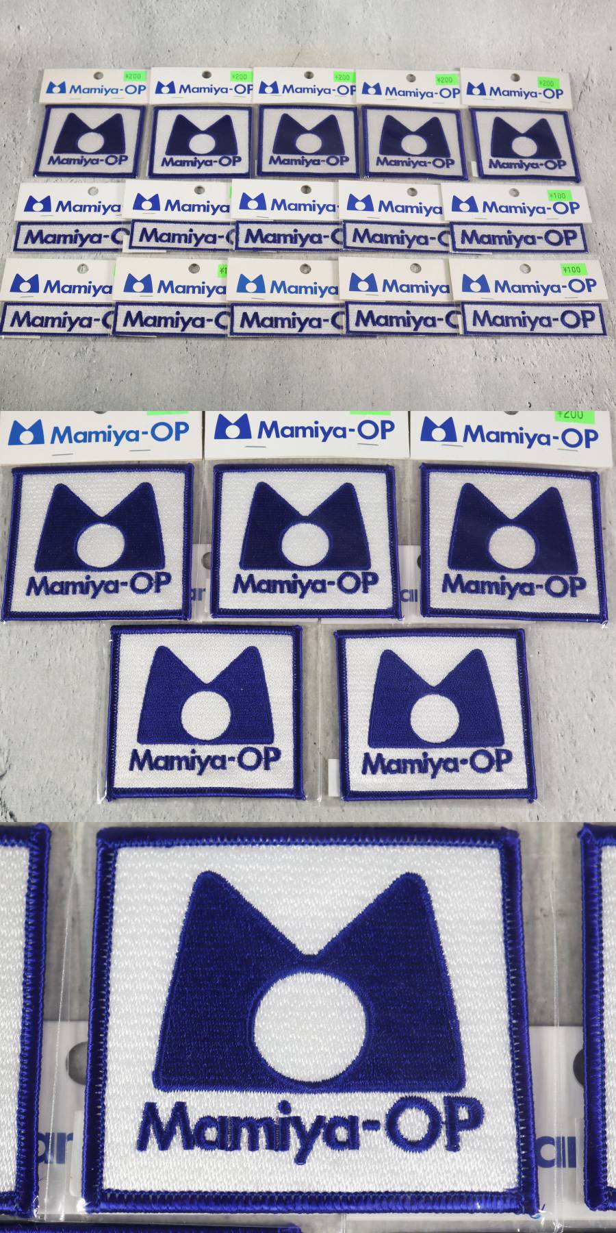 日本代購代標第一品牌【樂淘letao】－15個セット おまとめ マミヤ オーピー オリムピック Mamiya-OP ロゴ ワッペン M-OP1 & M-OP2 エンブレム 釣り 釣具 A393