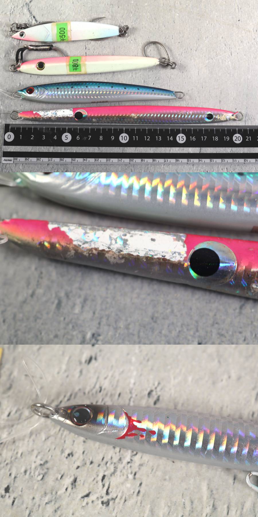 日本代購代標第一品牌【樂淘letao】－10点セット おまとめ DUEL Aile flash cs 110g MJ165 等 ハードルアー ルアー メタルジグ 釣り 釣具 2A365