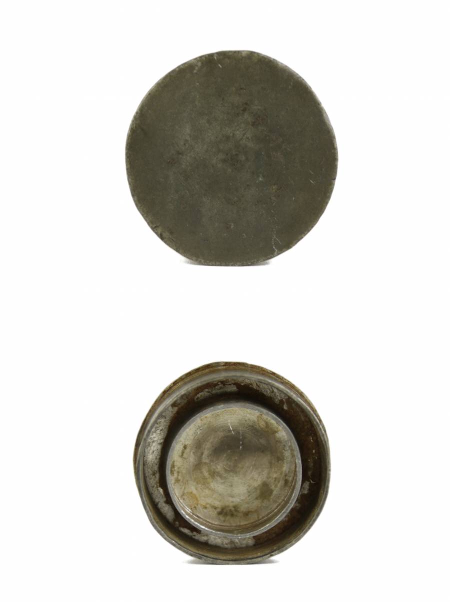 日本代購代標第一品牌【樂淘letao】－【KEI】 唐物 古錫 太湖石 漢詩 彫 茶壺 茶入 在銘 重量181g J188