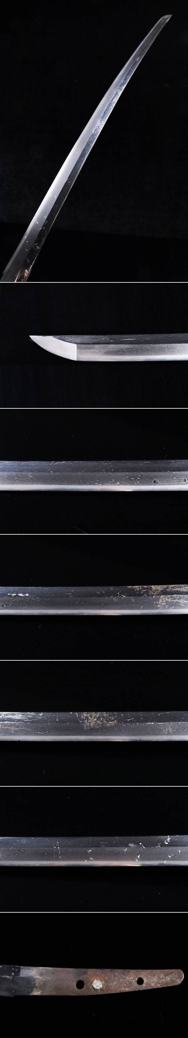 代購代標第一品牌－樂淘letao－名刀間違いなし！大肌物に軍刀拵え入 在銘「正高」 刃長68.2cm 旧大日本陸軍 九八式 鉄鞘 番号入[51060ot]